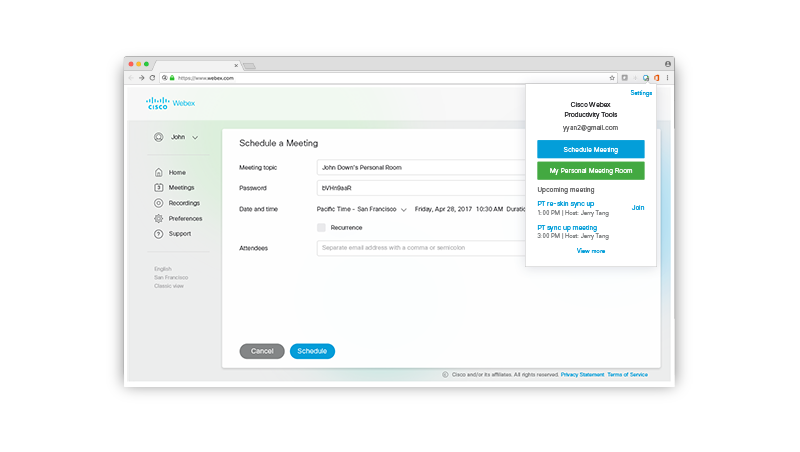 免費線上會議，視像會議 | Cisco Webex