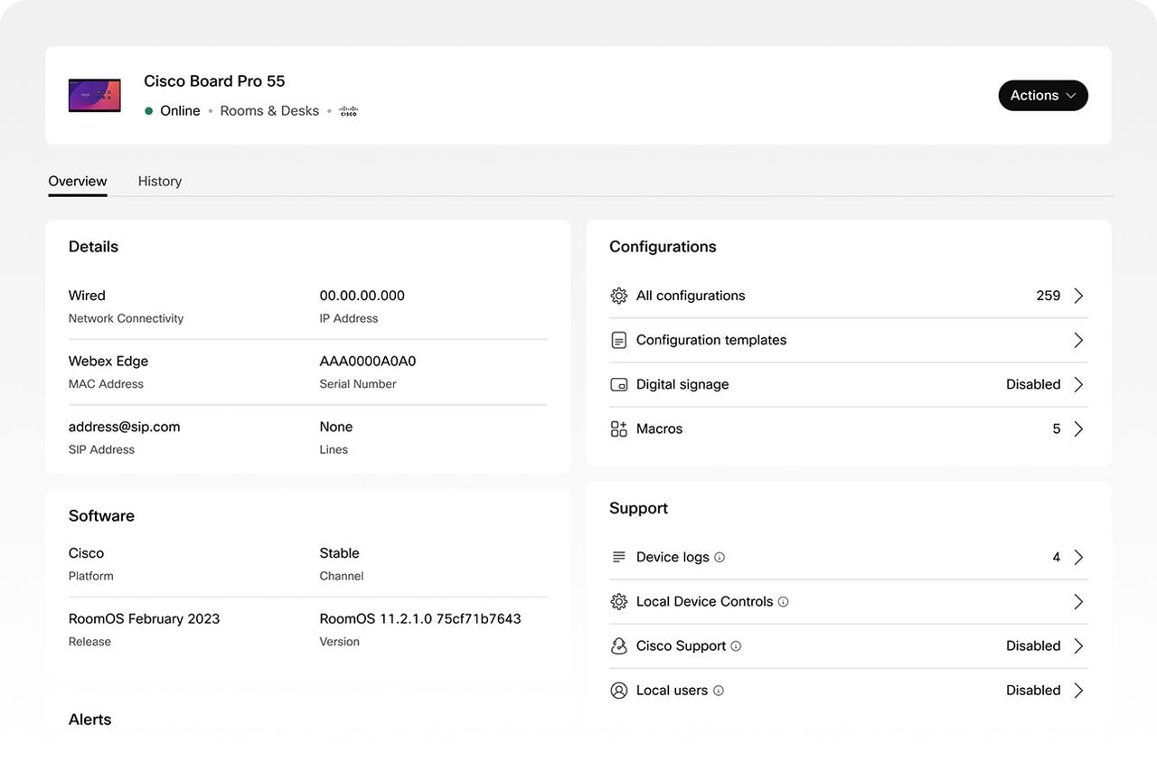 Control Hub for Cisco Devices: Device management, simplified.
